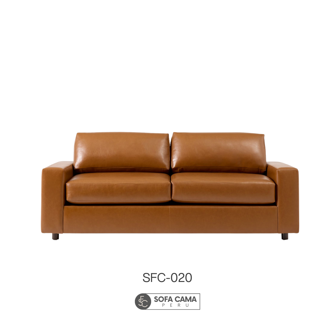 SOFÁ CAMA SFC-020 CUERO PRANNA - Muebles Pegaso